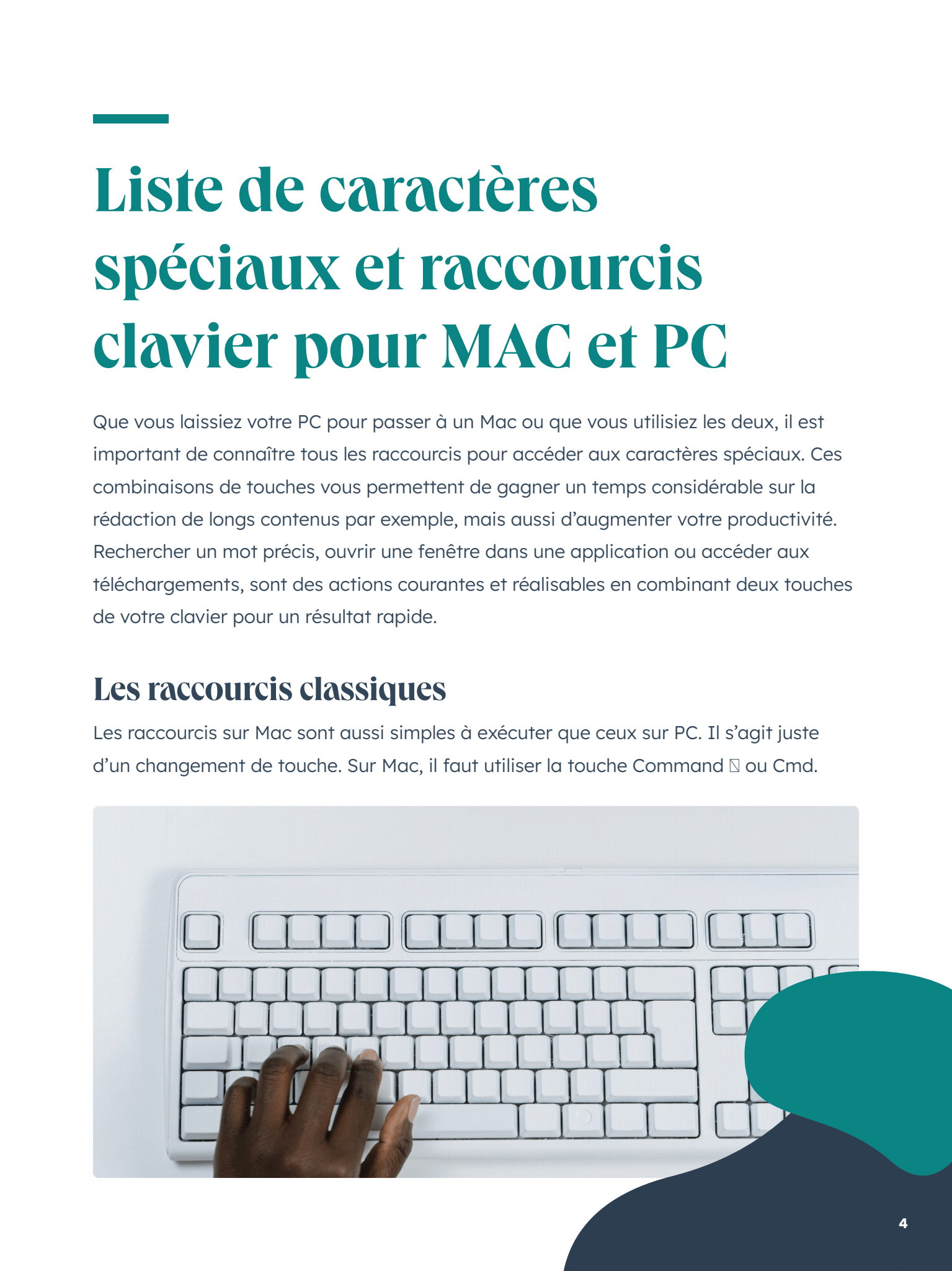 Liste De Caractères Spéciaux Et Raccourcis Clavier Pour Mac Et Pc